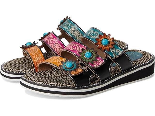 (取寄) ラルティストバイスプリングステップ レディース  L'Artiste by Spring Step women Maryse Black Multi