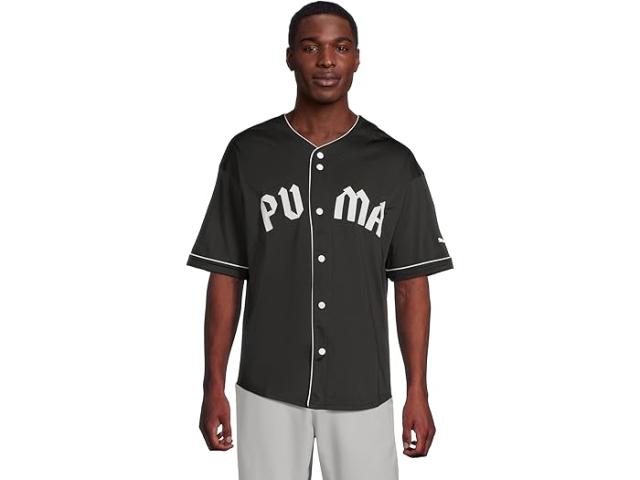 (取寄) プーマ メンズ オーバーサイズ ライフスタイル ベースボール ジャージ PUMA men Oversized Lifestyle Baseball Jersey Puma Black