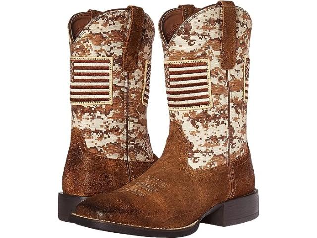 (取寄) アリアット メンズ スポーツ パトリオット Ariat men Ariat Sport Patriot Antique Mocha Suede/Sand Camo Print