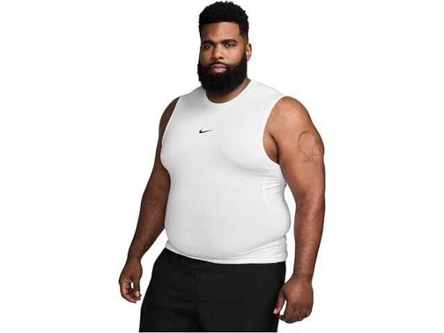 (取寄) ナイキ メンズ プロ ドライ-フィット スリム スリーブレス トップ Nike men Pro Dri-FIT Slim Sleeveless Top White/Black