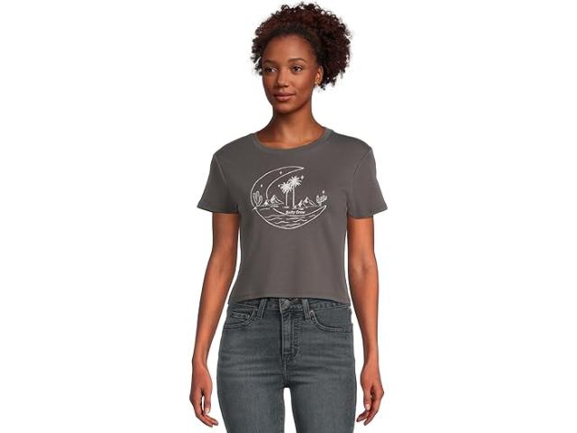 (取寄) ソルティ クルー レディース バハ ベイビー ティー Salty Crew women Baja Baby Tee Charcoal