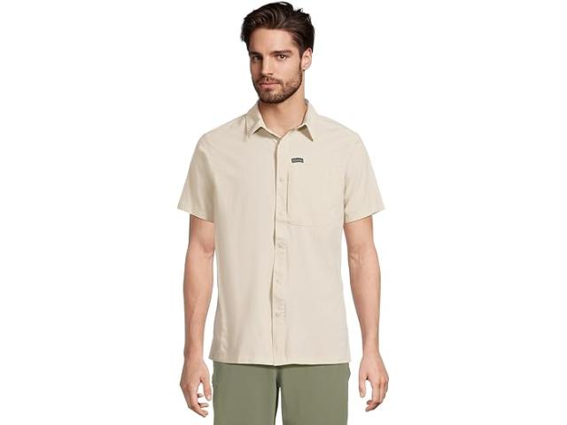 (取寄) コロンビア メンズ セージ ピーク ウーブン ショート スリーブ シャツ Columbia men Sage Peak Woven Short Sleeve Shirt Dark Stone