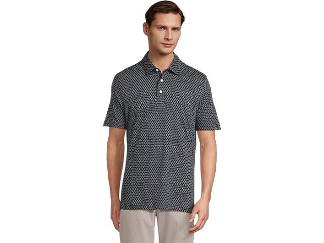 (取寄) ファリティ メンズ ショート スリーブ ムーブメント ピケ ポロ Faherty men Short Sleeve Movement Pique Polo Midnight Fishscale 1
