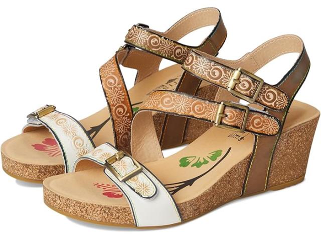 (取寄) ラルティストバイスプリングステップ レディース  L'Artiste by Spring Step women Tanja White Multi