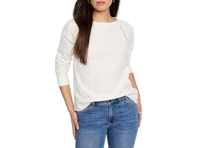 (取寄) ニックゾー レディース シーム テクスチャー トップ NIC+ZOE women Seamed Texture Top Paper White