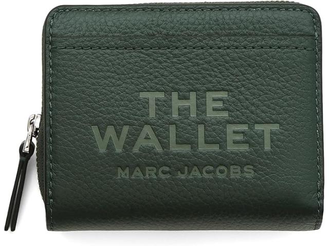 (取寄) マークジェイコブス レディース ザ レザー ミニ コンパクト ウォレット Marc Jacobs women The Leather Mini Compact Wallet Forest