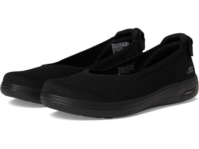 (取寄) スケッチャーズ パフォーマンス レディース オン-ザ-ゴー アーチ フィット インスパイア バレリーナ W/ ボウ SKECHERS Performance women On-The-Go Arch Fit Inspire Ballerina W/ Bow Black/Black