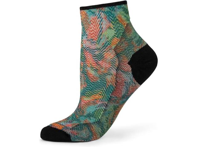 (取寄) スマートウール レディース バイク ゼロ クッション ジャングル ミュージック プリント アンクル ソックス Smartwool women Bike Zero Cushion Jungle Music Print Ankle Socks Honey Gold