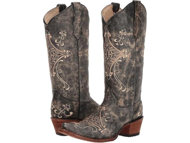 (取寄) コーラル ブーツ レディース L5048 Corral Boots women L5048 Black/Bone