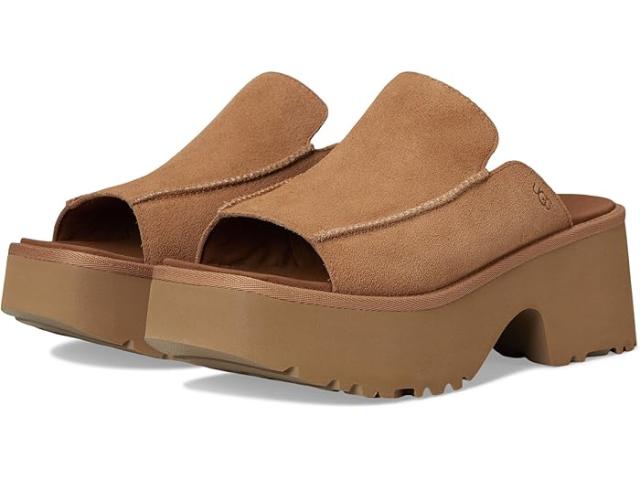 (取寄) アグ レディース ニュー ハイツ スライド UGG women New Heights Slide Chestnut