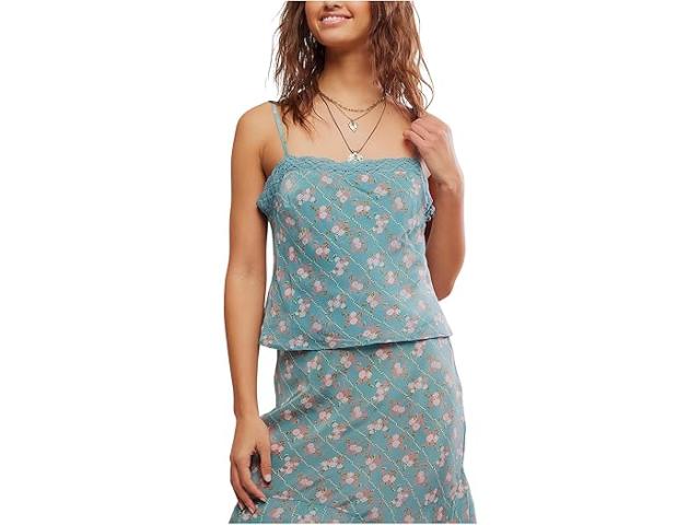 (取寄) フリーピープル レディース バリ マーゴット トップ Free People women Bali Margot Top Mineral Blue Combo