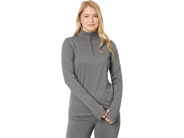 (取寄) ホットチリ レディース マイクロ-エリート チャミ ソリッド ジップT Hot Chillys women Hot Chillys Micro-Elite Chamois Solid Zip-T Granite