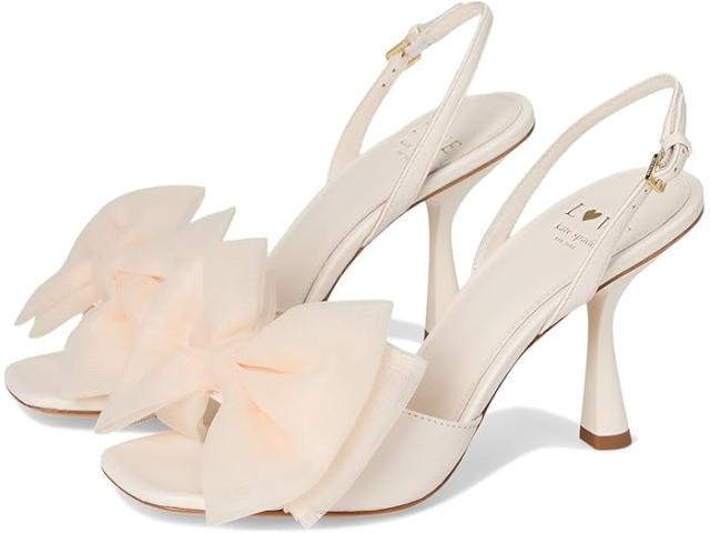 (取寄) ケイトスペード レディース ビュー メッシュ ヒールド サンダル Kate Spade New York women Beau Mesh Heeled Sandal Cream