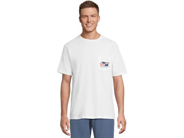 (取寄) ヴィンヤードヴァインズ メンズ 2025 グラデュエーション ホエール ショート スリーブ ティー Vineyard Vines men 2025 Graduation Whale Short Sleeve Tee White Cap