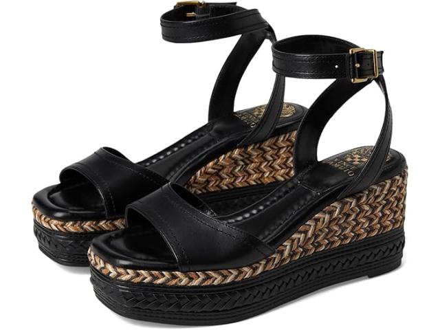 (取寄) ヴィンスカムート レディース リラ エスパドリーユ ウェッジ Vince Camuto women Lilla Espadrille Wedge Black