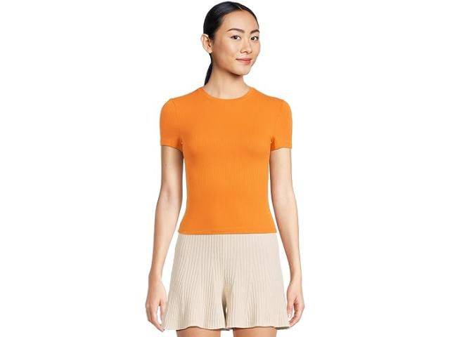 (取寄) アグ レディース ミリアム ベイビー ティー リブ UGG women Miriam Baby Tee Rib Dark Apricot
