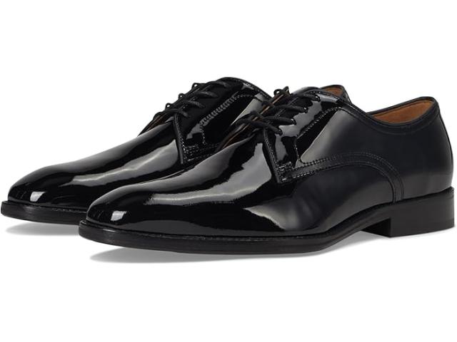 (取寄) ジョンストン&マーフィー メンズ サリバン プレーン トゥ Johnston & Murphy men Sullivan Plain Toe Black Italian Patent Calfskin