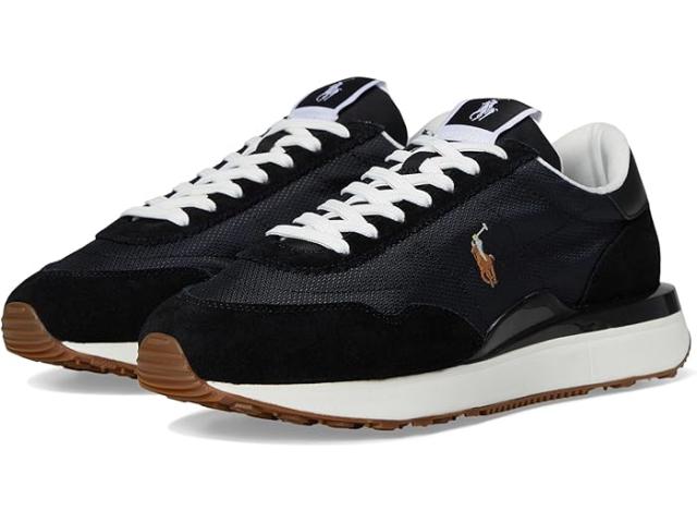 (取寄) ラルフローレン メンズ トレイン 89 スニーカー Polo Ralph Lauren men Train 89 Suede-Paneled Sneakers Black/Multi Pp