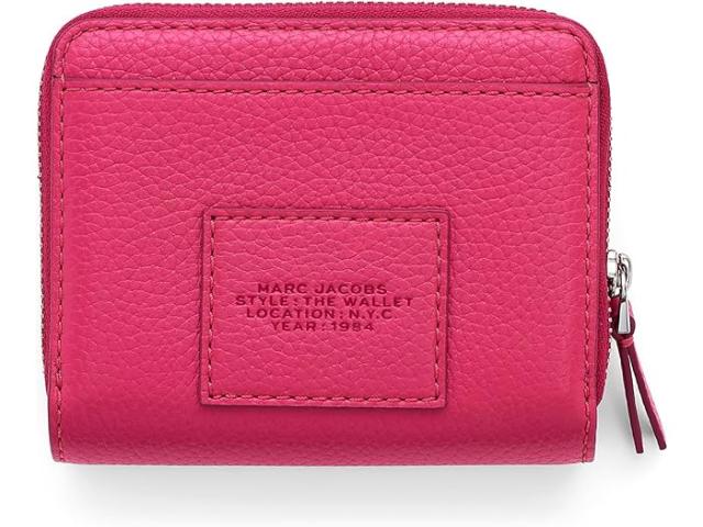 (取寄) マークジェイコブス レディース ザ レザー ミニ コンパクト ウォレット Marc Jacobs women The Leather Mini Compact Wallet Raspberry Pink