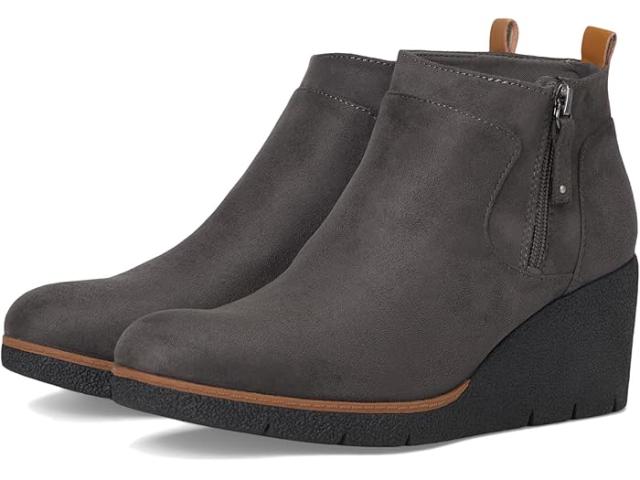 (取寄) ドクターショール レディース ビアンカ ジップ ショート ブーツ Dr. Scholl's women Bianca Zip Short Boots Grey