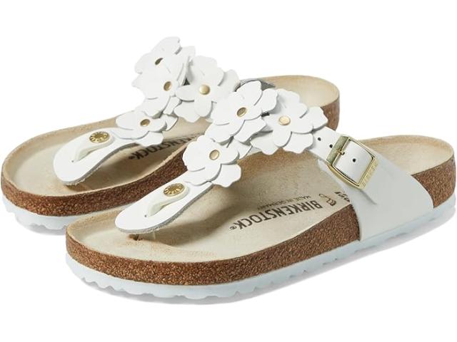 (取寄) ビルケンシュトック レディース ギゼ フラワー Birkenstock women Birkenstock Gizeh Flowers White