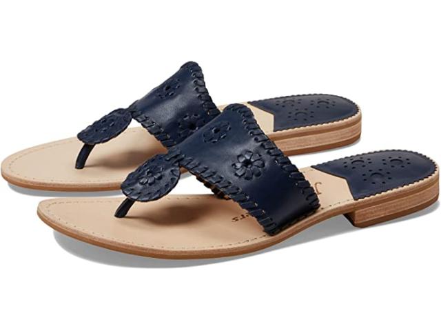 (取寄) ジャック ロジャース レディース ジャックス フラッツ サンダル Jack Rogers women Jack Rogers Jacks Flat Sandal Midnight Navy/Midnight Navy