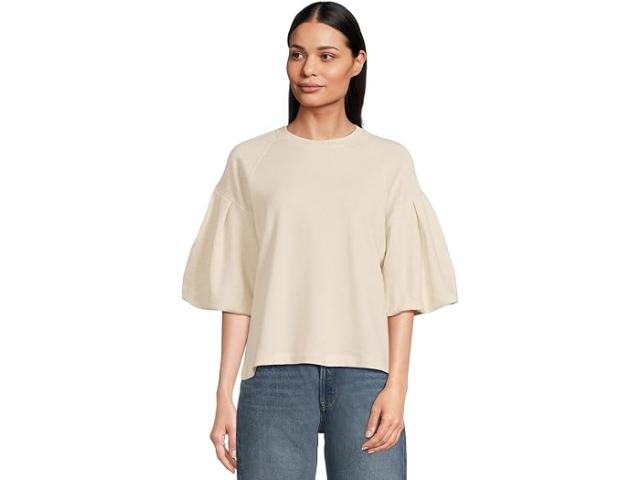 (取寄) メイドウェル レディース パフ スリーブ スウェットシャツ Madewell women Puff Sleeve Sweatshirt Style. Hthr Natural