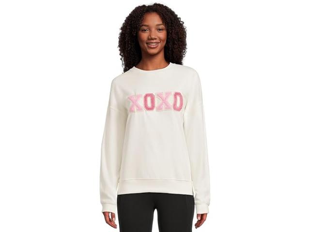 (取寄) ビーチライオット レディース デヴィン オーバーサイズ スウェットシャツ Beach Riot women Devyn Oversized Sweatshirt Xoxo Cream