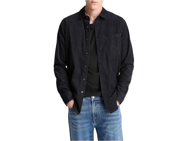 (取寄) ヴィンス メンズ コーデュロイ ロング スリーブ シャツ Vince men Corduroy Long Sleeve Shirt Coastal