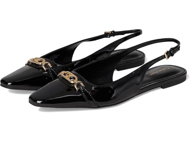 (取寄) カルバンクライン レディース フェレナ   women Felena Black Patent