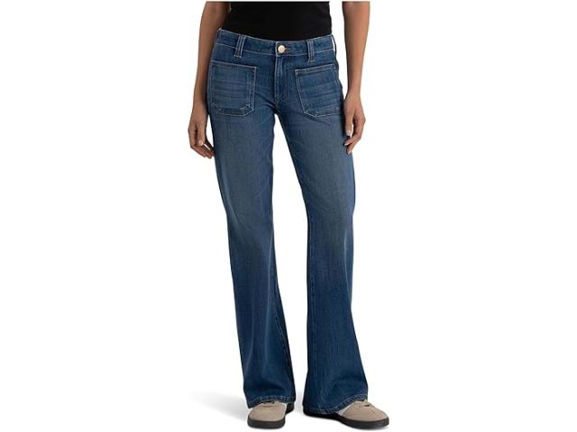 (取寄) カット フロム ザ クロス レディース アナ ハイライズ フレア ウィズ パッチ ポケッツ レギュラー ヘム KUT from the Kloth women Ana High-rise Flare With Patch Pockets Regular Hem Apparent