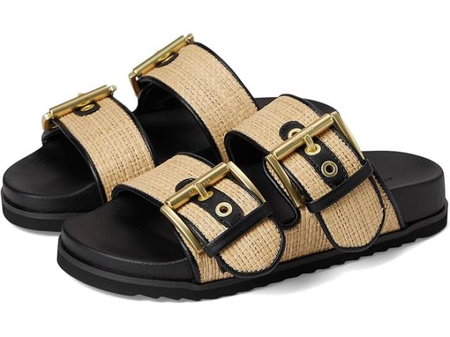 (取寄) オールセインツ レディース シアン ラフィア サンダル AllSaints women Sian Raffia Sandals Natural/Black