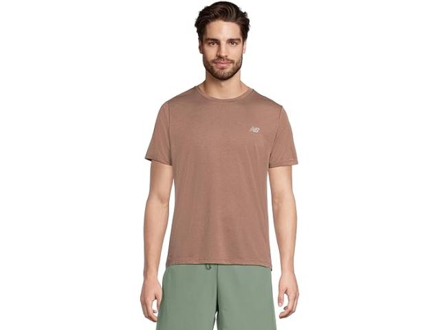 (取寄) ニューバランス メンズ アスレチックス T-シャツ New Balance men Athletics T-Shirt Earth Shadow Heather