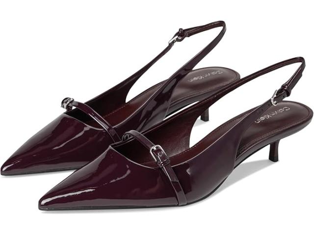 (取寄) カルバンクライン レディース    women Simira Dark Red Patent