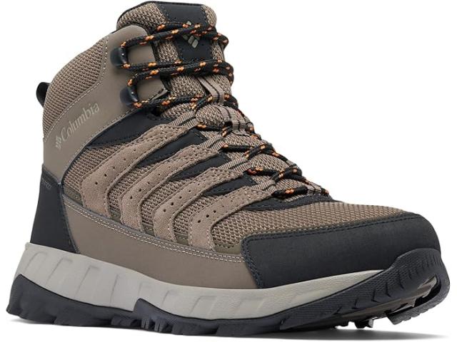 (取寄) コロンビア メンズ ストレイタ トレイル ミッド ウォータープルーフ Columbia men Strata Trail Mid Waterproof Mud/Desert Sun