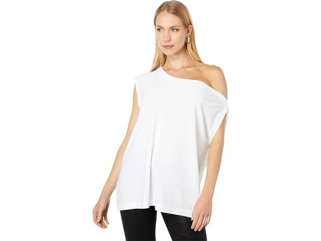 (取寄) ノーマ カマリ レディース ドロップ ショルダー トップ Norma Kamali women Drop Shoulder Top  White