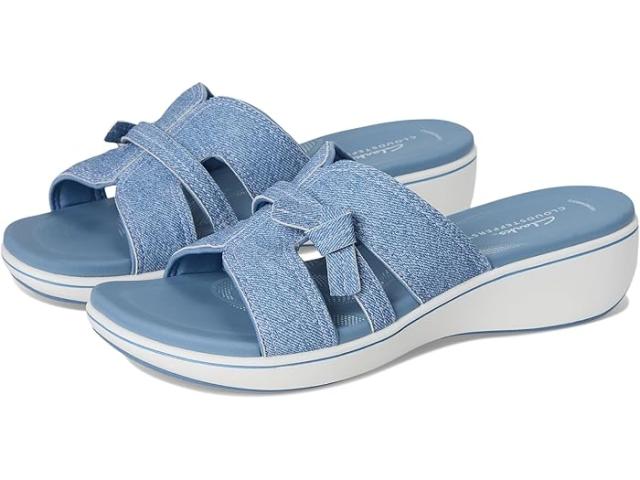 (取寄) クラークス レディース ブリーズ ラエ ミア Clarks women Breeze Rae Mia Denim Blue Interest Synthetic