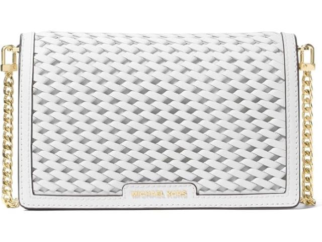 (取寄) マイケルコース レディース ジェット セット ミディアム フラップ チェイン クロスボディ MICHAEL Michael Kors women Jet Set Medium Flap Chain Crossbody Optic White