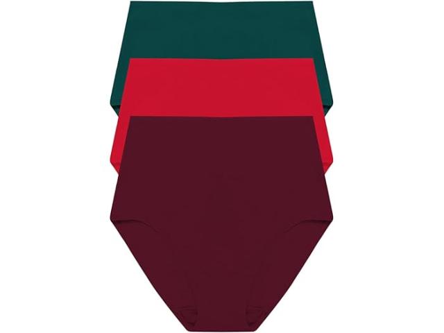 (取寄) ナトリ レディース ブリス ベア コットン ハイ ウェスト ブリーフ 3-パック Natori women Bliss Bare Cotton High Waist Brief 3-Pack  Fig/Bonfire/Elm