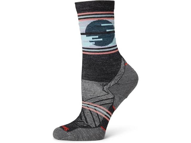 (取寄) スマートウール レディース トレイル ラン ターゲッティド クッション サンセット トレイル クルー ソックス Smartwool women Trail Run Targeted Cushion Sunset Trail Crew Socks Charcoal