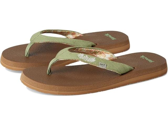 (取寄) サヌーク レディース ヨガ パラダイス リ Sanuk women Yoga Paradise II Sage Paradise Palms