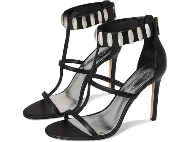 (取寄) ジェシカ シンプソン レディース スタデッド ヒールド サンダル Jessica Simpson women Juniya Studded Heeled Sandals Black