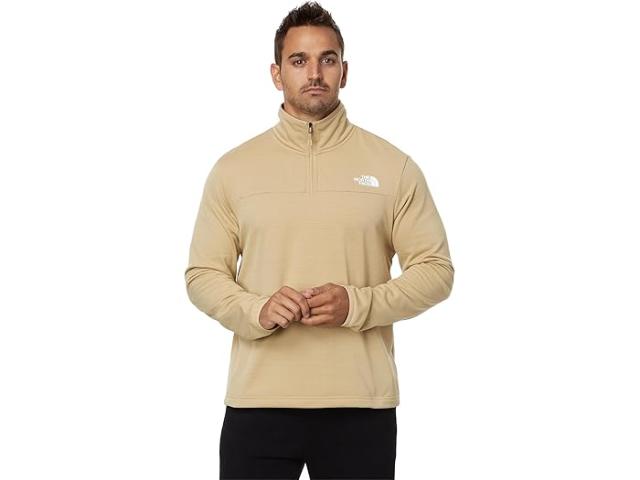 (取寄) ノースフェイス メンズ シーダー トレイル グリッド フリース 1/4 ジップ The North Face men The North Face Cedar Trail Grid Fleece 1/4 Zip Khaki Stone