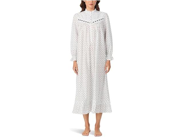 (取寄) アイリーン ウエスト レディース コットン ウーブン ロン 50 ハイネック ナイトガウン Eileen West women Cotton Woven Lawn 50