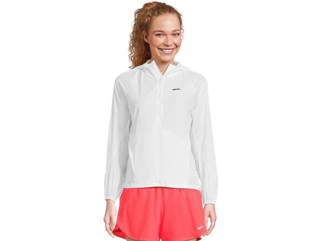 (取寄) ブルックス レディース キャノピー パッカブル ジャケット Brooks women Canopy Packable Jacket White