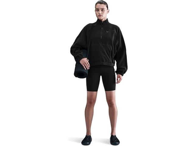 (取寄) ナイキ レディース ワン ハーフ-ジップ トップ ポラール スペシャル Nike women One Thermo-FIT Half-Zip Top Polar Special Black/Dark Smoke Grey