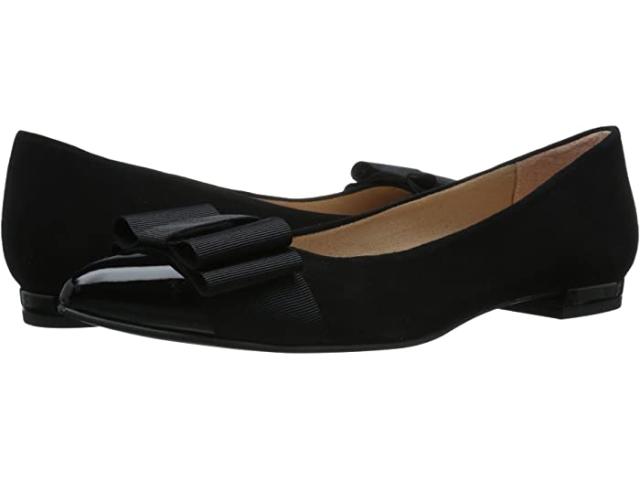 (取寄) フレンチ ソール レディース オンステージ French Sole women  Onstage Black Patent/Black Suede