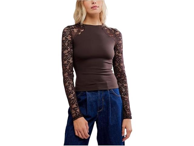 (取寄) フリーピープル レディース ノー エクスキュージズ ロング スリーブ Free People women No Excuses Long Sleeve Hot Fudge