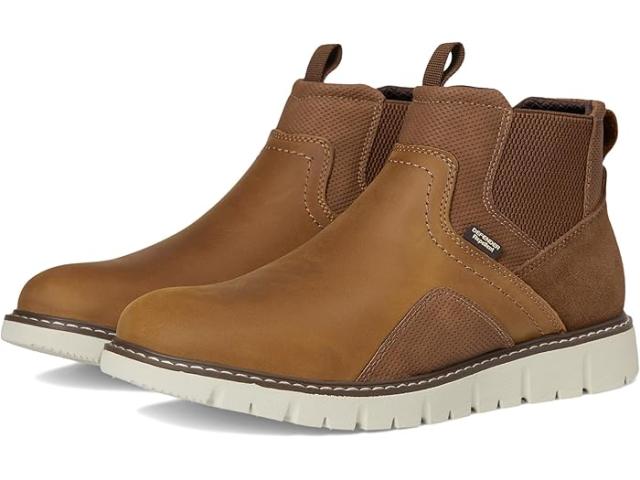 (取寄) ナン ブッシュ メンズ プレーン トゥ チェルシー ブーツ ライトウェイト コンフォタブル チャッカ Nunn Bush men Karnak Plain Toe Chelsea Boots Lightweight Comfortable Chukka Tan