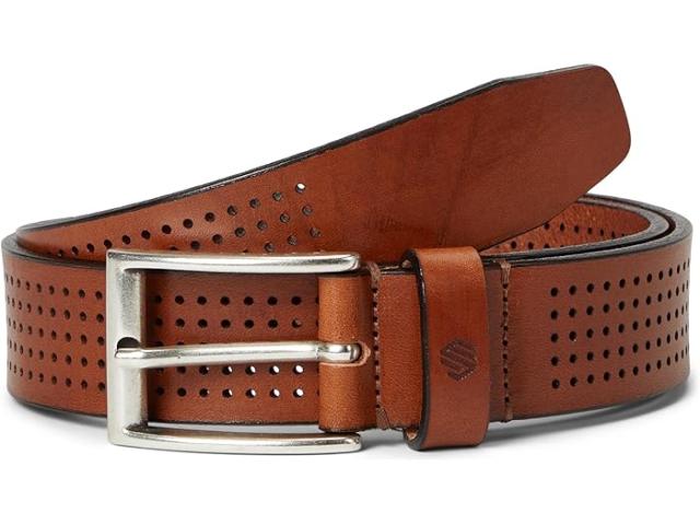 (取寄) ジョンストン&マーフィー メンズ フル パフォレイティット ベルト Johnston & Murphy men Full Perforated Belt Tan